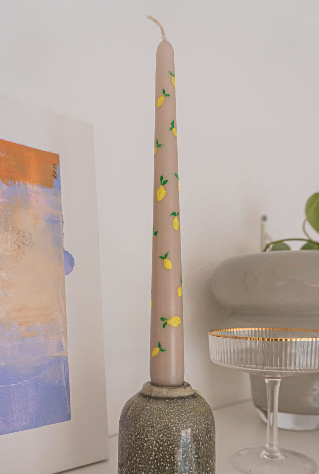 Kerzen bemalen: 10 einfache Ideen