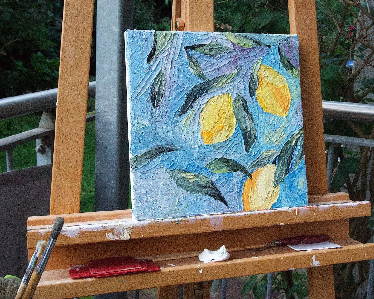 Leinwand mit Strukturpaste: 3 einfache Ideen