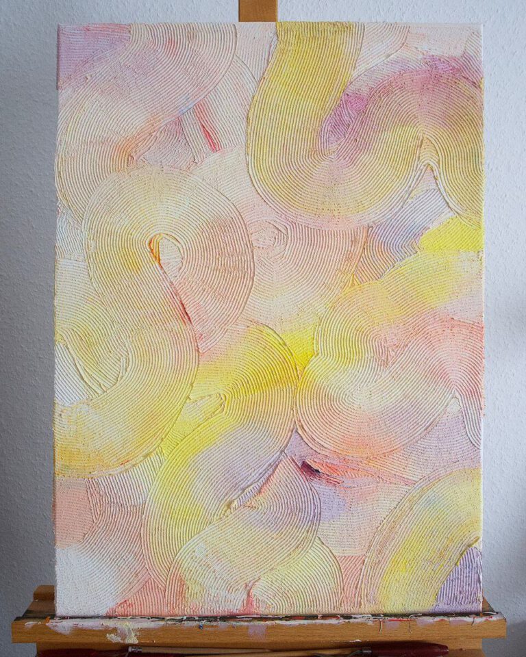 Leinwand mit Strukturpaste: 3 einfache Ideen