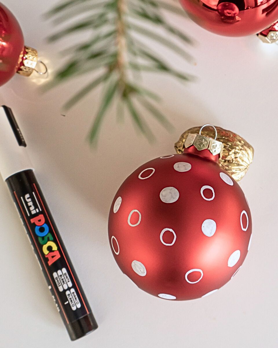 Weihnachtskugeln Bemalen Ideen